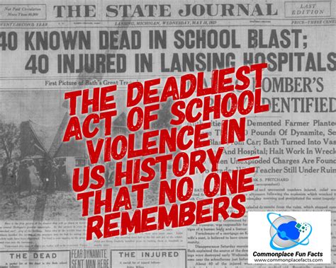 The Bath School Disaster The Deadliest Act Of School Violence In Us