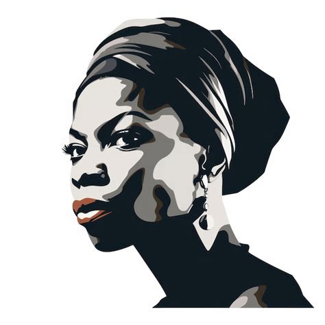 Premium Ai Image Nina Simone Icon