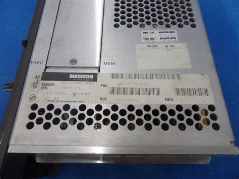 Modicon Pc 0984 680 As 9370 001 115220v 5060hz Programmable Controller Module W Keys 1 Year