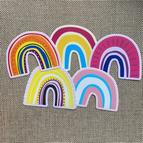 Pride Rainbow Stickers Pride Sticker Rainbow Lgbtqia Etsy