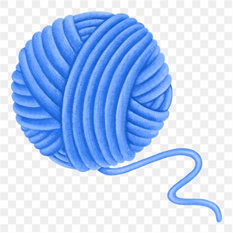 Blue Knit Yarn Png Crochet Premium Png Rawpixel