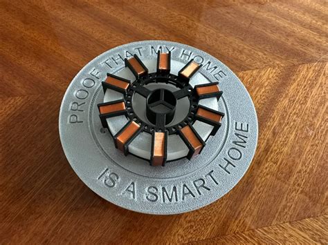 Home Assistant Voice Pe Arc Reactor Mod Cover Remixed By Delphiki