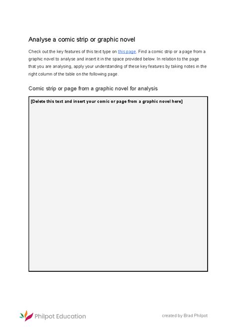 Analysis Of Comic Strips And Graphic Novels Key Features And Techniques