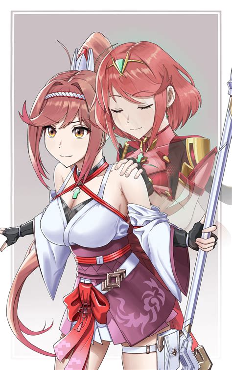 Glimmer And Pyra By Mayoh R Xenoblade Chronicles