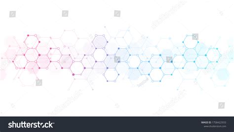 Abstract Molecules Background Molecular Structures Chemical Stock