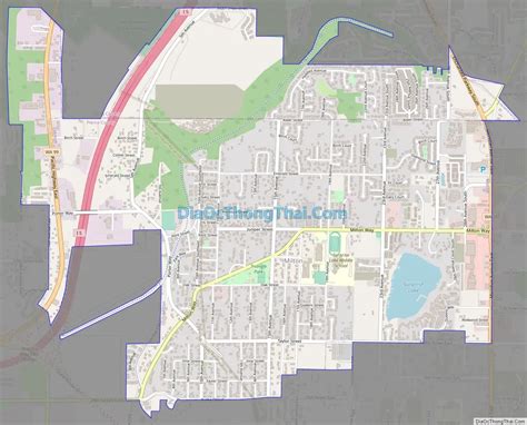 Map Of Milton City Washington Thong Thai Real