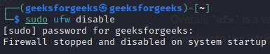 How To Turn Off Firewall On Kali Linux GeeksforGeeks