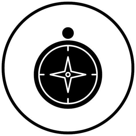 Vector Design Compass Icon Style Premium Vector