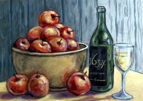 Still Life With Apples And Wine 1634
