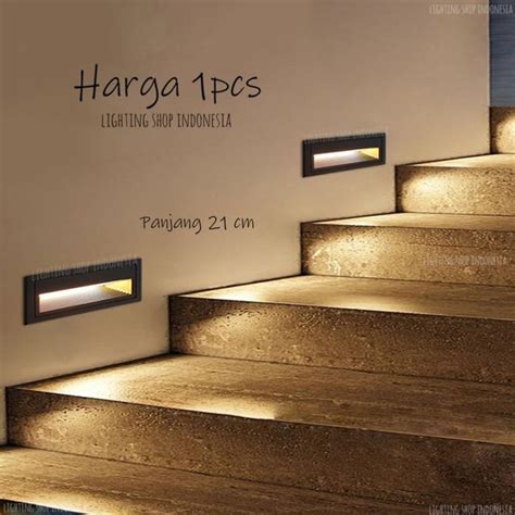 Jual Lampu Tangga Dinding Led W Model Panjang Tanam Outdoor Waterproof