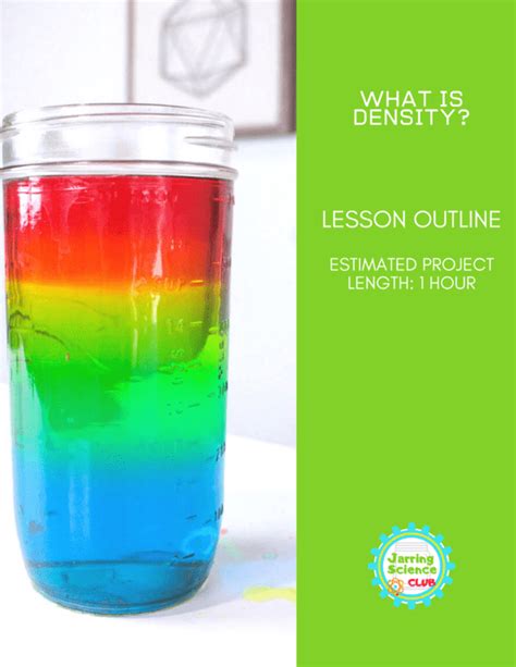 Rainbow Sugar Density Lesson Plan Steamsational