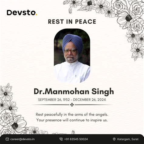 devsto on linkedin devsto restinpeace tribute inmemoriam drmanmohansingh…