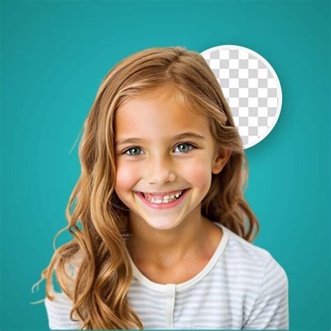 High Angle Happy Girl Premium Ai Generated Psd