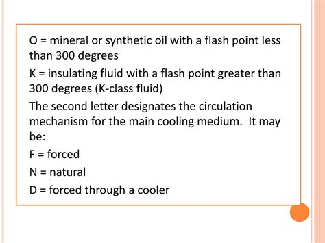 Ppt Top Of The Class The K Class Transformer Fluid Powerpoint