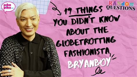 Bryanboy Aka Ninang Answers Pikapikas Random Questions Youtube