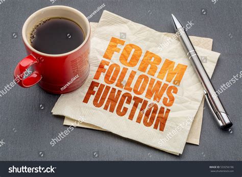 Form Follows Function Design Principle Word Stock Photo Shutterstock