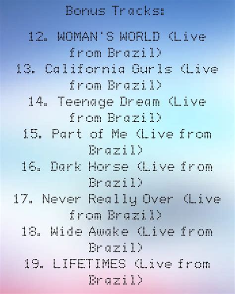 Katy Perry Lança Versão Digital Do 143 Live From Brazil Notícias