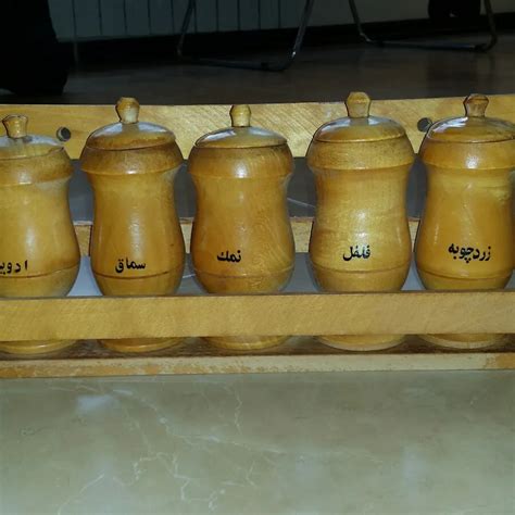 کمدا قیمت و خرید جا ادویه چوبی