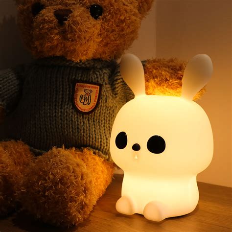 Wholesale Lovely Rabbit Night Light Rabbit Silicone Lamp
