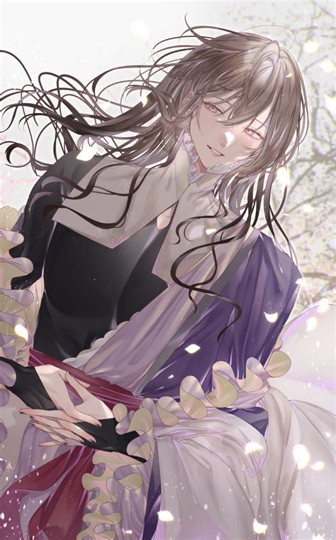 Safebooru 1boy Androgynous Bishounen Black Shirt Bridal Gauntlets