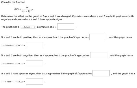 Solved Consider The Function F X Xb Ax Determine The Chegg