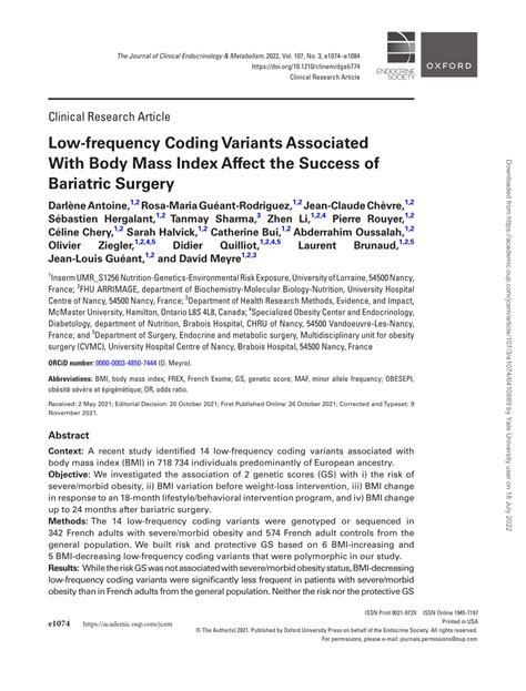 pdf low frequency coding variants associated with body mass index