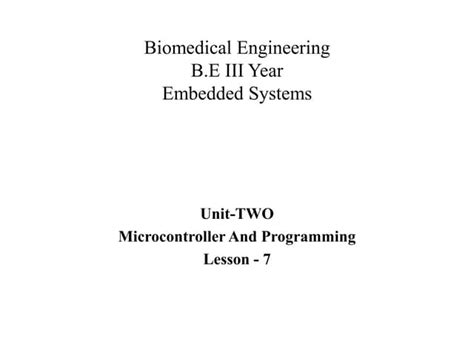 Embedded Systems Lesson 16 Ppt