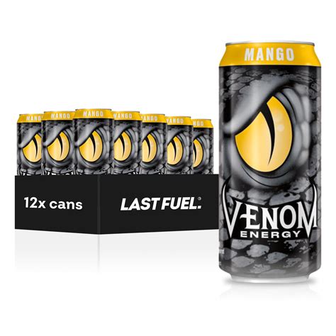Venom Energy Drink Mango 0 Fat 160mg Caffeine 16 Fl Oz