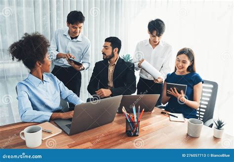 Modern Multicultural Office Worker In Corporate Workplace Concord