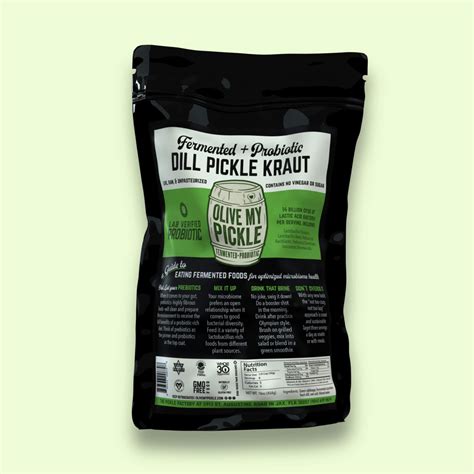 Dill Pickle Fermented Sauerkraut With Probiotics Olive My Pickle