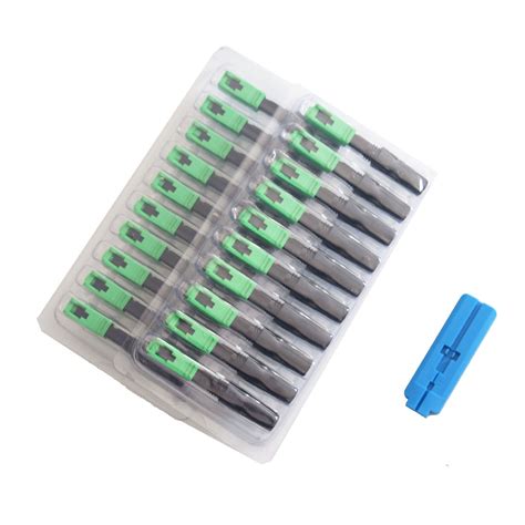 100PCS SC Single Mode Fiber Optic SC APC Quick Con Grandado