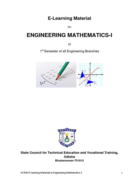 Engineering Math 1 1st Sem Lm Pdf