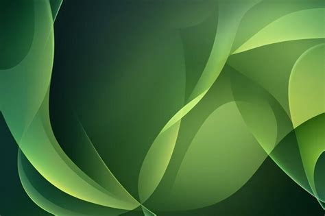 Glowing Green Waves With Luminous Flowing Energy Dynamic Futuristic And Modern Abstract Digital