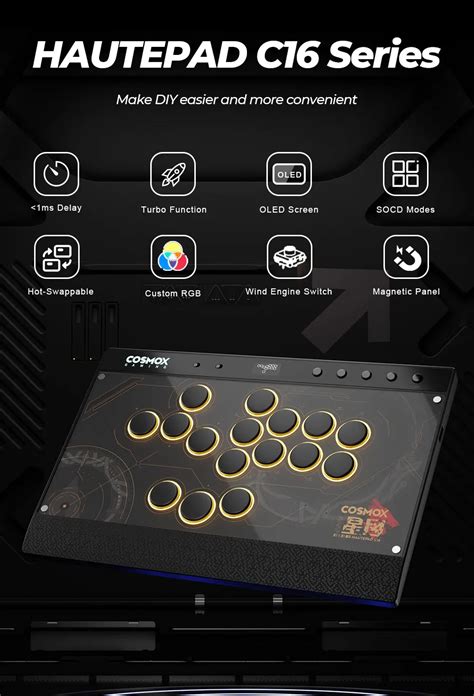 Haute42 C16 Магнитный безрычажный контроллер Hitbox Aliexpress