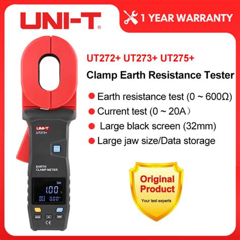 Uni T Grounding Resistance Meter Ut272 Ut273 Ut275 Digital Clamp Earth Ground Tester Leakage