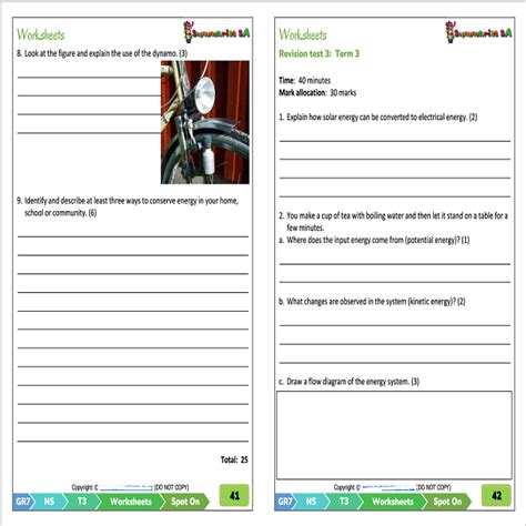 Grade 7 Natural Sciences Ns Term 3 Spot On Activities And