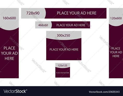 Advertise Banner Place Your Ad Here Royalty Free Vector