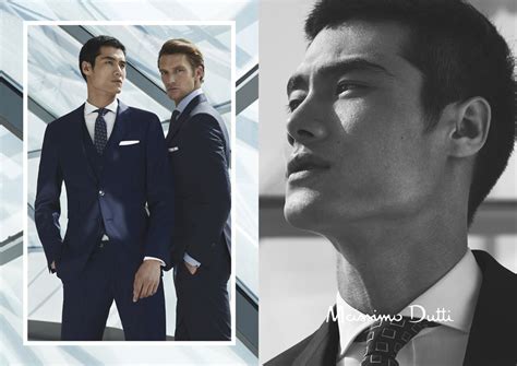 Shaun De Wet And Hao Yun Xiang Pose For Massimo Dutti Press Man Fw16