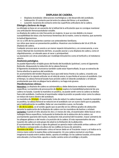 Displasia De Cadera Pdf Rodilla Estudios De Idiomas Extranjeros Displasia De Cadera Pdf Rodilla Estudios De Idiomas Extranjeros