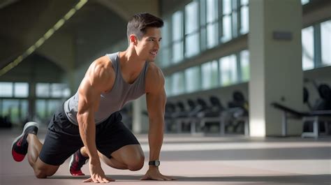 Premium Ai Image Dynamic Stretching Routine Before Exercise Preventing Injuries