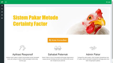 Aplikasi Sistem Pakar Berbasis Web Menggunakan Metode Certainty Factor SourceCodeKu
