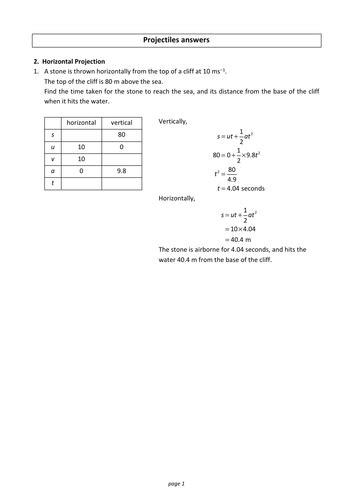 Edexcel A Level Mathematics Y1 2 Applied Teaching Resources
