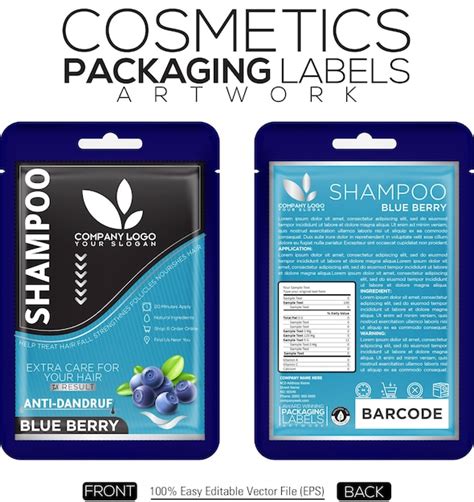 Premium Vector Cosmetics Packaging Labels Artwork And Mockup Anti