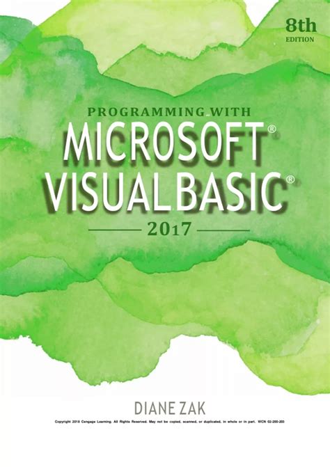 Test Bank For Programming With Microsoft Visual Basic 9th Edition By Zakpdf Programming