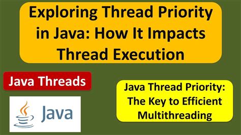 Exploring Thread Priority In Java How It Impacts Thread Execution Default Priority Java