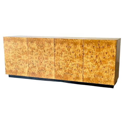 Vintage Burl Wood Credenza 1970s At 1stdibs