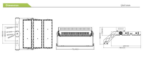 1500w 1800w Max Led High Mast Light Led Flood Lighs Led Sports Lighting Comes With Dmx And Dali