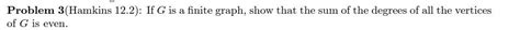 problem 3 hamkins 12 2 if g is a finite graph show