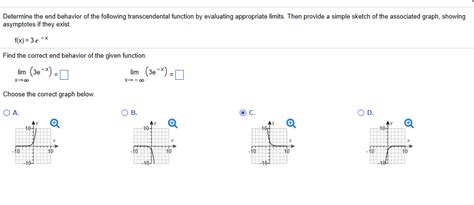 Solved Determine The End Behavior Of The Following