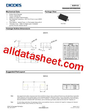 SOD123 Datasheet(PDF) - Diodes Incorporated